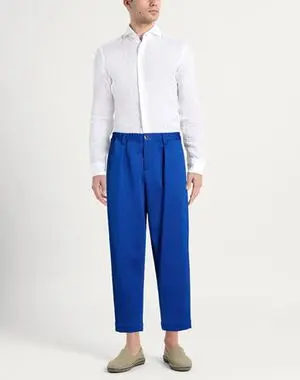 Marni Polyester, Wool, And Polyamide High-waisted Tapered Leg Trousers - Blue