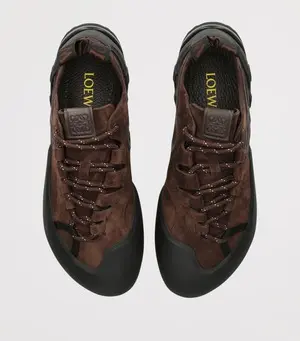 Loewe Suede Grip Sneakers - Brown