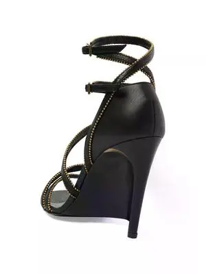 LANVIN Embellished Wedge Pumps