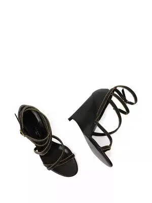 LANVIN Embellished Wedge Pumps