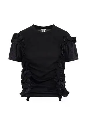 Noir Kei Ninomiya Ruffled Crewneck T-shirt