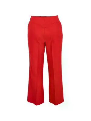 COURREGES Cropped Trousers With Button Detail
