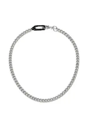 YOJ Two-tone Link Chain Necklace - Silver