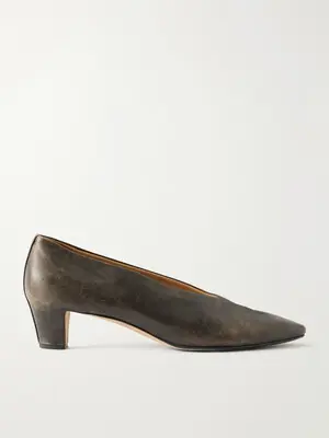 Calvin Klein Bri' Leather Pumps - Black