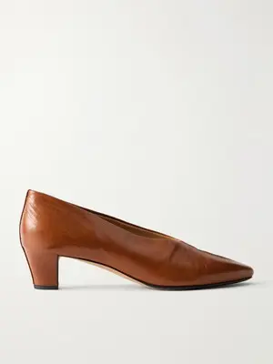 Calvin Klein Bri Leather Pumps - Brown