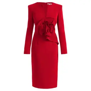 Santorelli V Neck Cocktail Dresses