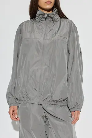 Alexander Wang Logo Zip-up Jacket - Grey
