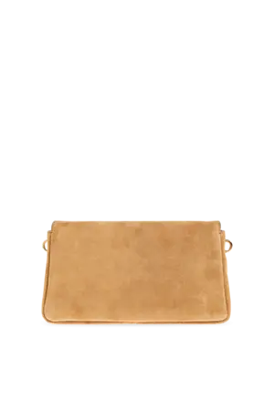 Tory Burch Charlie Small Suede Bag - Beige