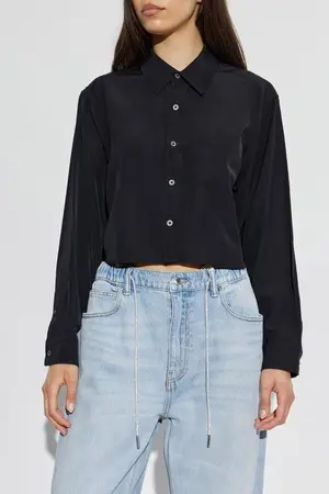 Alexander Wang Cropped Logo Shirt