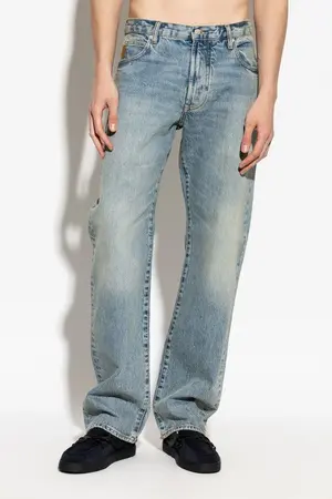 Emporio Armani Vintage Effect Straight Leg Jeans