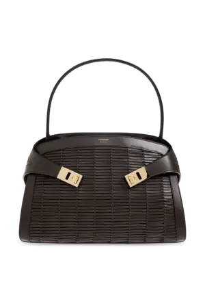 FERRAGAMO Hug" Leather Handheld Bag