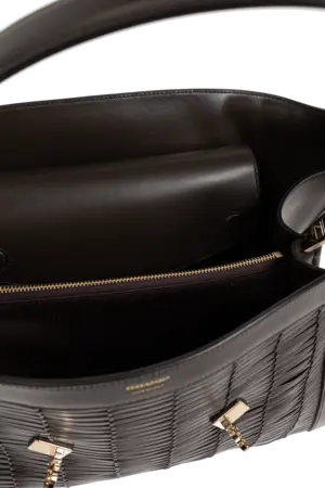 FERRAGAMO Hug" Leather Handheld Bag