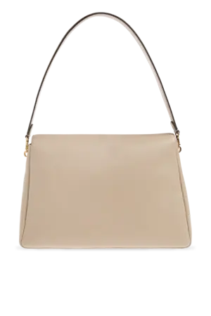 Tory Burch Charlie Large Shoulder Bag - Beige