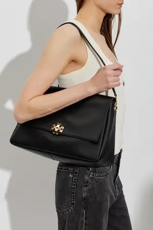 Tory Burch Charlie Large Shoulder Bag - Black