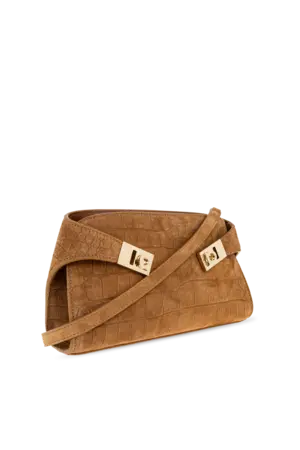 FERRAGAMO Hug" Suede Bag