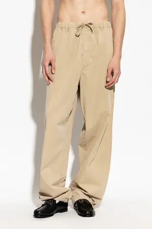 FERRAGAMO Loose-fit Cotton Trousers