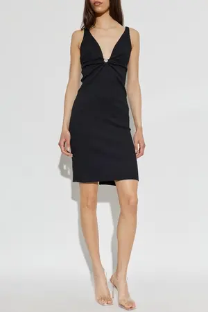 Emporio Armani Strappy Pencil Dress With Metal Detail