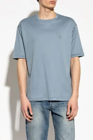 Giorgio Armani T-shirt With Embroidered Logo