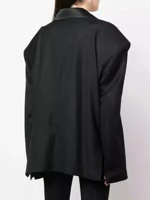 ALMAZ Double-breasted Oversized Tuxedo Blazer
