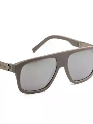 Tag Heuer Square Frame Sunglasses With Mirrored Lenses