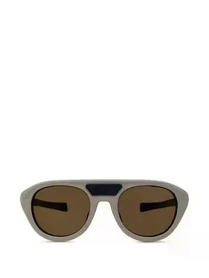 Vuarnet Brow-bar Round Frame Sunglasses