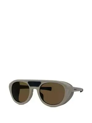 Vuarnet Brow-bar Round Frame Sunglasses