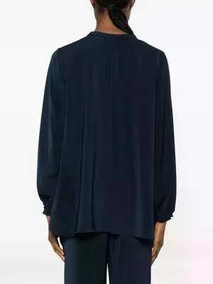 Hemisphere V-neck Ruched Detail Blouse