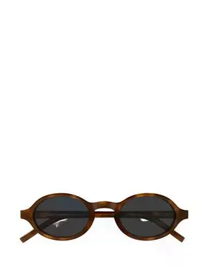 Saint Laurent Oval-frame Sunglasses - Brown