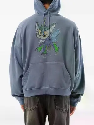 We11Done Graphic Print Zip-up Hoodie