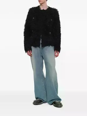 DOUBLET Straw-tweed-knit Cardigan