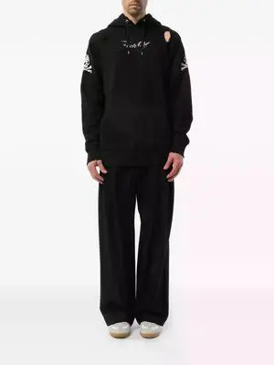 MASTERMIND WORLD Distressed Skull-print Hoodie