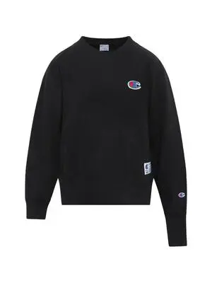Undercover X Champion Logo-patch Sweatshirt - Black