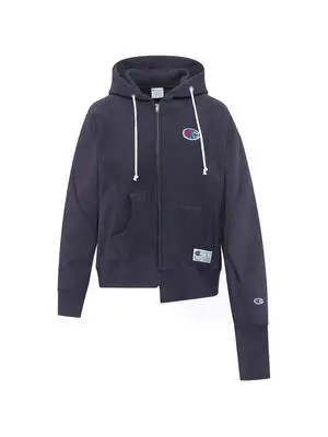 Undercover X Champion Asymmetric Zip-up Hoodie