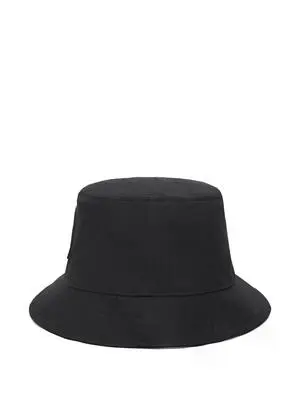 Stone Island Embroidered Logo Bucket Hat - Black