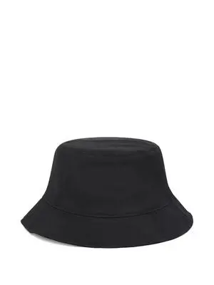 Stone Island Embroidered Logo Bucket Hat - Black