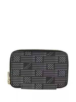 Moreau Monogram-print Zip-around Wallet - Black