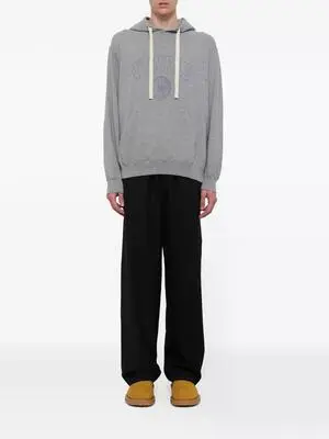 VOWELS Heathered Collegiate Hoodie - Grey