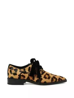 LANVIN Leopard-print Derby Shoes