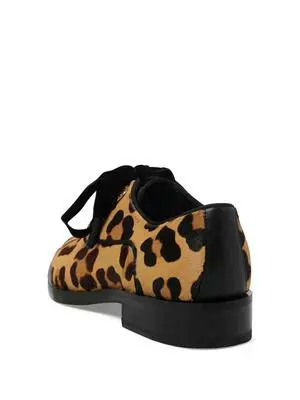 LANVIN Leopard-print Derby Shoes