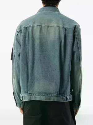 Sacai Panelled Denim Jacket - Blue