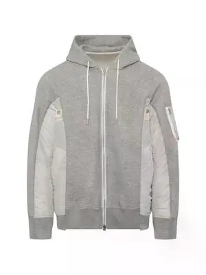 Sacai Hybrid Paneled Hoodie - Grey