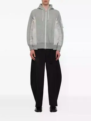 Sacai Hybrid Paneled Hoodie - Grey