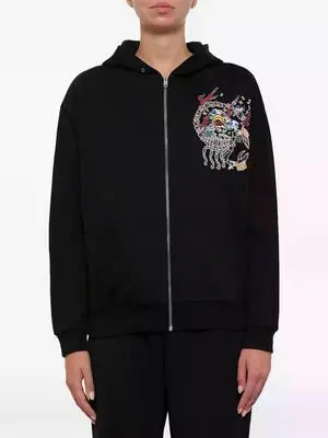 Givenchy Embroidered Zip-up Hoodie