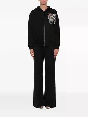 Givenchy Embroidered Zip-up Hoodie