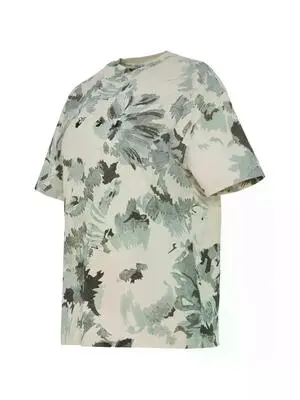 Off-White Floral-print Logo T-shirt