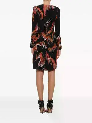 Givenchy Abstract Print Long-sleeve Mini Dress