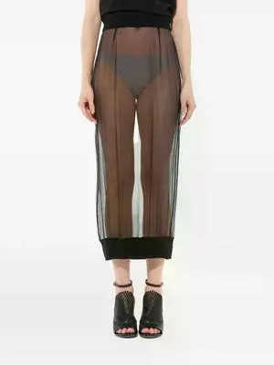 Givenchy Sheer Ribbed-trim Skirt