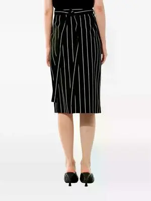 Balenciaga A-line Pinstriped Skirt