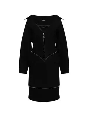 We11Done Off-shoulder Zip-fastening Dress