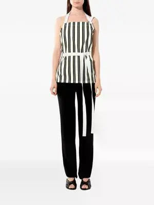 Balenciaga Striped Halterneck Tank Top